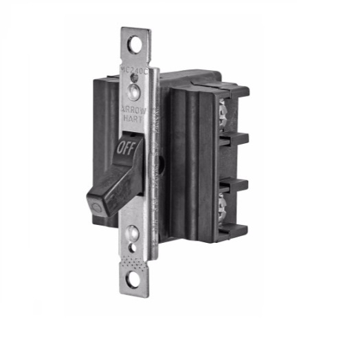Eaton Wiring 40 Amp Motor Control Toggle Switch, Manual, 600V, Black ...