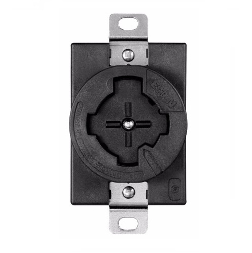 Eaton 30 Amp Locking Receptacle, 480V, Industrial Grade, Black (Eaton ...