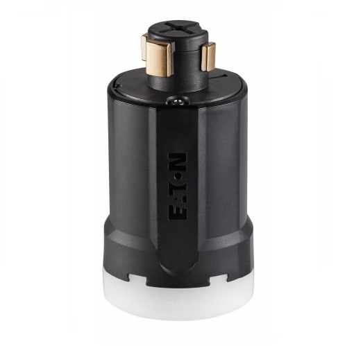 Eaton Wiring 20/30 Amp Locking Plug, 600/250V, Industrial Grade, Black ...