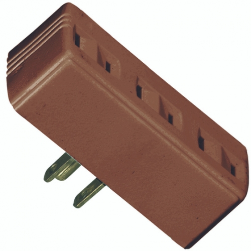 Eaton Wiring 15A Tap 3 Outlet, Polarized, 2-Pole, 2-Wire, 125V, Brown ...