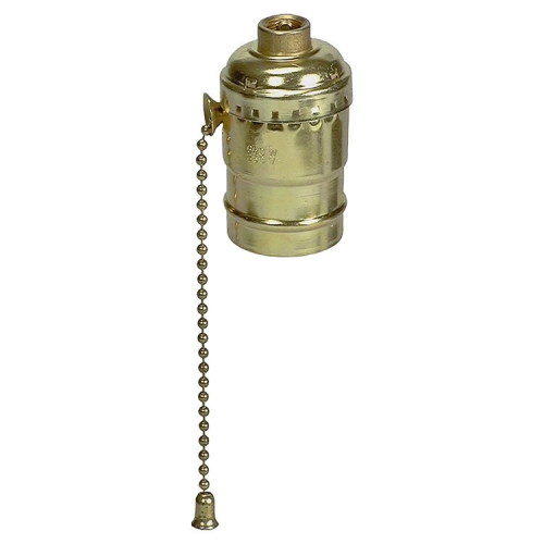 Eaton Wiring 660W Lampholder, Pull Chain, 1-CCT, Push Thru, Med. Base ...