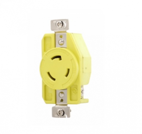 Eaton Wiring 20 Amp Locking Receptacle, Corrosion Resistant, NEMA 5-20 ...