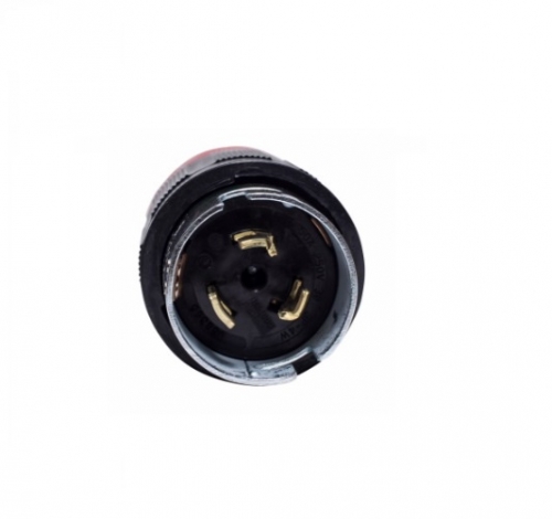 Eaton Wiring 50 Amp Locking Plug, Non-NEMA, Armored, 250V, Steel, Black ...