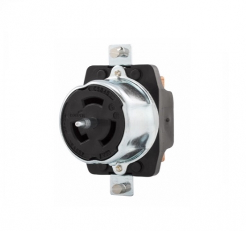 Eaton Wiring 50 Amp Locking Receptacle, Non-NEMA, Nylon, 480V, Black ...
