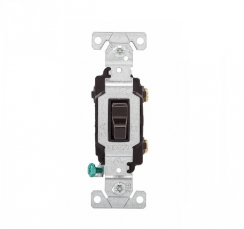Eaton Wiring 15 Amp Toggle Switch, Single Pole, 120/277V, Brown (Eaton ...