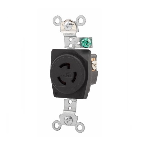 Eaton Wiring 15 Amp Locking Receptacle, NEMA L7-15, 277V, Black (Eaton ...