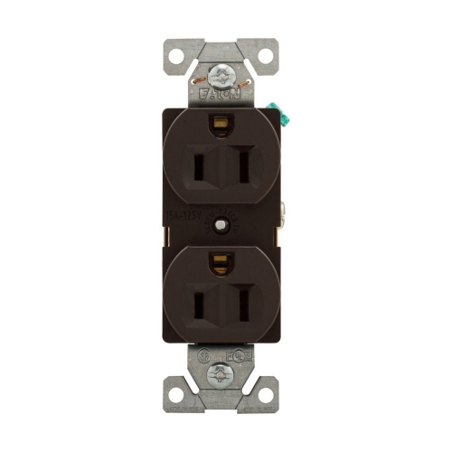 Eaton Wiring 15A Heavy-Duty EZ Link Duplex Receptacle, Split Control ...