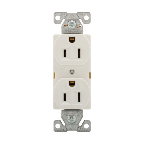 Eaton Wiring 15A Heavy-Duty EZ Link Duplex Receptacle, Split Control ...