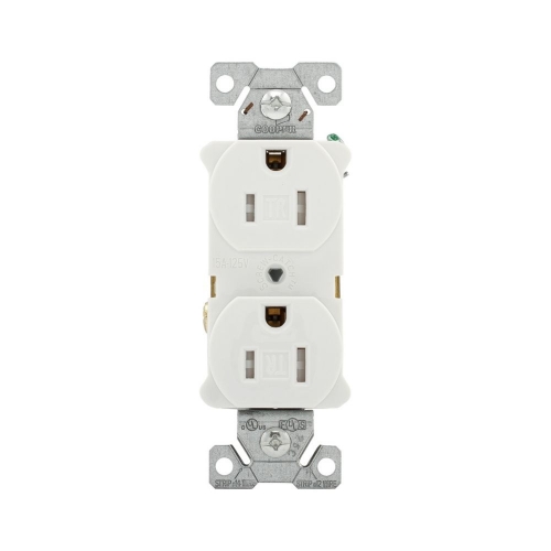 Eaton Wiring 15A Heavy-Duty EZ Link Duplex Receptacle, TR, Split ...