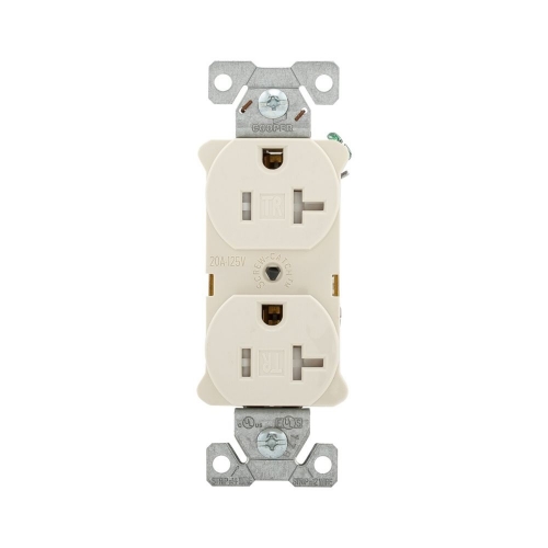 Eaton Wiring 20A Heavy-Duty EZ Link Duplex Receptacle, TR, Split ...