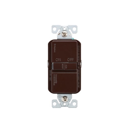 Eaton Wiring 20A Slim Blank Face GFCI, Self Test, 125V, Brown (Eaton ...