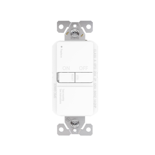 Eaton Wiring 20A Slim GFCI w/ Blank Face, 125V, Ivory (Eaton Wiring ...