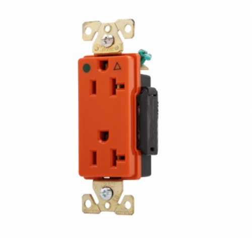 Eaton Wiring 20 Amp Decora Duplex Receptacle w/ Terminal Guards ...