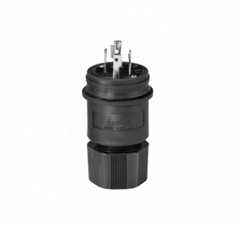 Eaton Wiring 20 Amp Locking Plug, NEMA L14-20, 125/250V, Black (Eaton ...