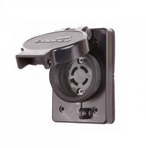 Eaton Wiring 20 Amp Locking Receptacle, Watertight, NEMA L16-20, 480V ...