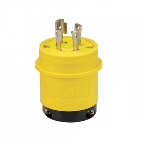 Eaton Wiring 20 Amp Locking Plug, Watertight, NEMA L20-20, 347/600V ...
