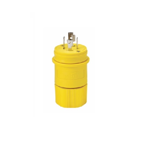 Eaton Wiring 30 Amp Locking Plug, Watertight, NEMA L20-30, Yellow ...