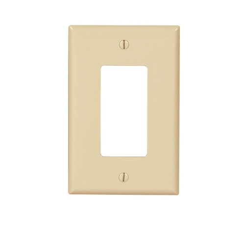 Eaton Wiring 1-Gang Wall Plate, Decorator, Midsize, Polycarbonate ...