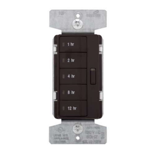 Eaton 1800W Hour Timer, 5-Button, Single-Pole, Brown (Eaton PT18H-B ...