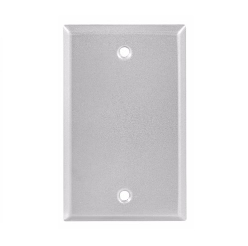 Eaton Wiring 1-Gang Blank Wall Plate, Standard Size, Grey (Eaton Wiring ...