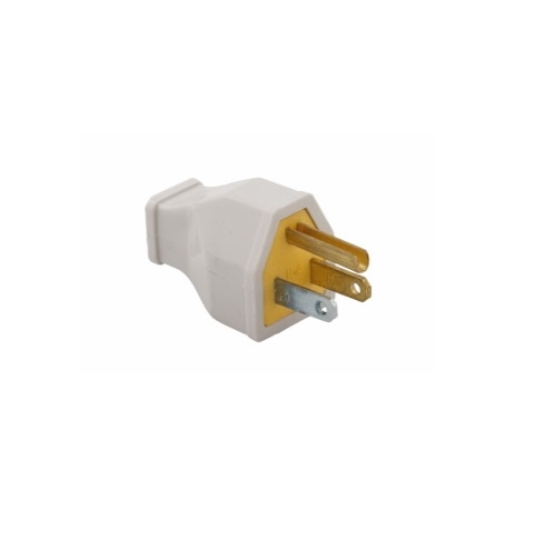 Eaton Wiring 15 Amp Spring Plug, 2-Pole, 125V, White (Eaton Wiring ...