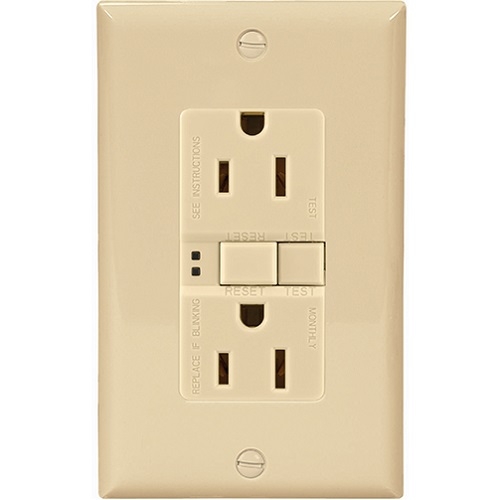 Eaton 20 Amp Duplex GFCI Receptacle Outlet, Ivory, Pack of 50 (Eaton ...