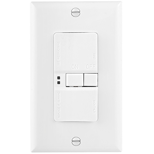 Eaton Wiring 20 Amp Blank Face GFCI Receptacle Outlet, White (Eaton ...