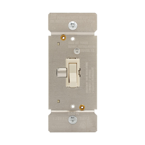 Eaton Wiring Toggle Dimmer Switch, 3 Way, 120V, Brown (Eaton Wiring ...