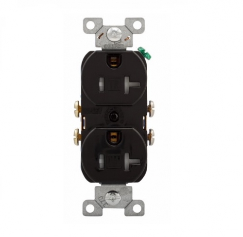 Eaton Wiring 20 Amp Duplex Receptacle, Tamper Resistant, NEMA 5-20R ...