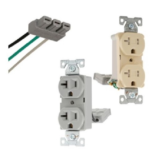 Eaton Wiring 15A TR Back & Side Wire Duplex Receptacle, 2-Pole, 3-Wire ...