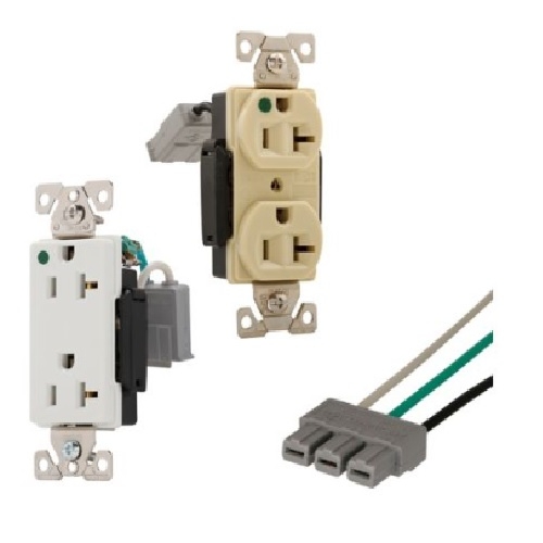 Eaton Wiring 15A TR HG Modular Duplex Receptacle, 2-Pole, 3-Wire, 125V ...
