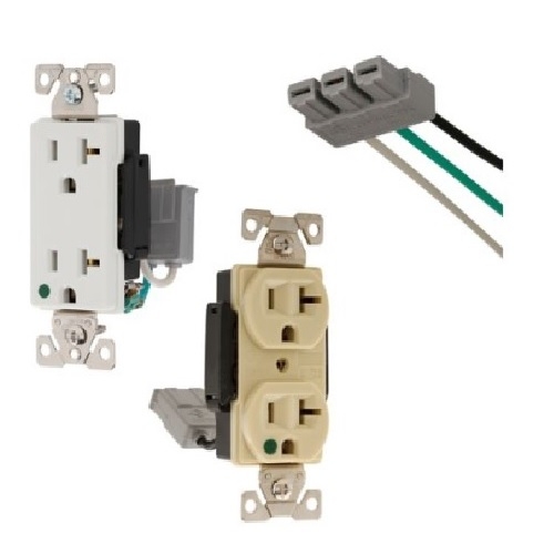 Eaton Wiring 15A TR HG Modular Duplex Receptacle, 2-Pole, 3-Wire, 125V ...