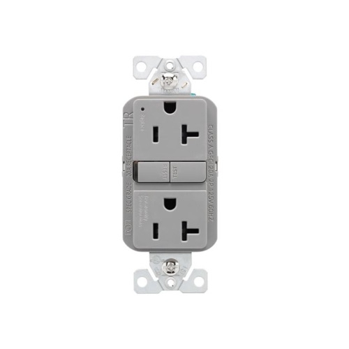 Eaton Wiring 20A TR Slim Self-Test GFCI Receptacle Outlet, B&S, 125V ...
