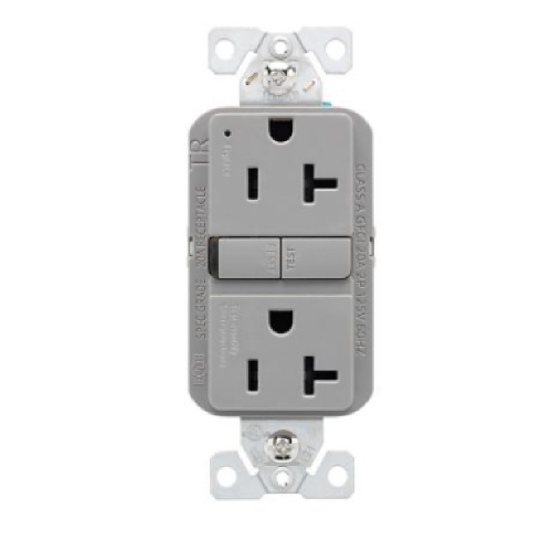 Eaton Wiring 20A TR Slim GFCI Receptacle Outlet, Retail Box, #14-10 AWG ...