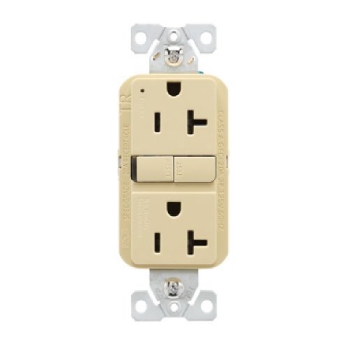Eaton Wiring 20A TR Slim GFCI Receptacle Outlet, Retail Box, #14-10 AWG ...