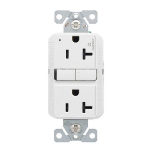 Eaton Wiring 20A TR Slim GFCI Receptacle Outlet, Dual Control, #14-10 ...