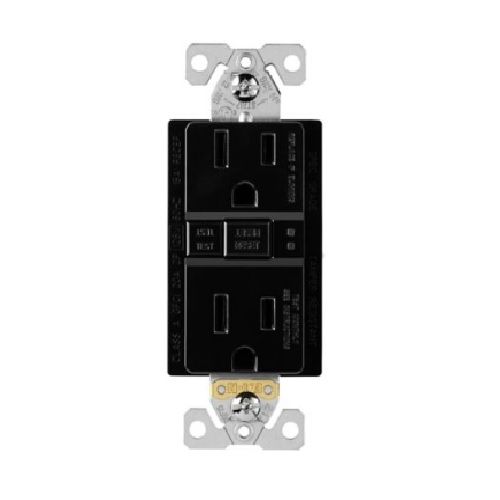 Eaton Wiring 15A TR GFCI Self Test Duplex Receptacle, 2P3W, #14-10 AWG ...
