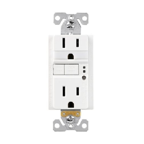 Eaton Wiring 15A NL TR GFCI Self Test Duplex Receptacle, 2P3W, #14-10 ...