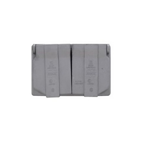 Eaton Wiring Duplex Receptacle Outlet Box Cover, Weatherproof (Eaton ...
