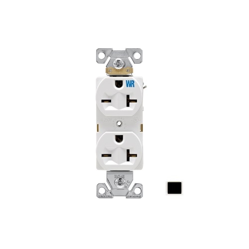 Eaton Wiring 20 Amp Duplex Receptacle, Construction Grade, NEMA 6-20R ...