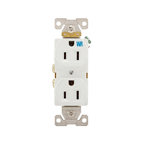 Eaton Wiring 15 Amp Weather Resistant NEMA 5-15R Duplex Receptacle ...