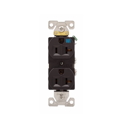 Eaton Wiring 20 Amp Weather Resistant NEMA 5-20R Duplex Receptacle ...