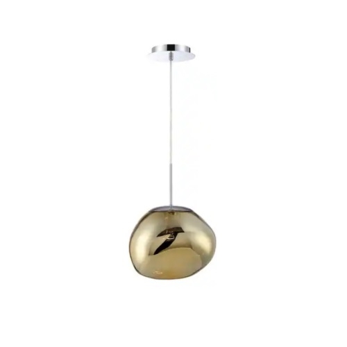 Eurofase 13-in 60W Bankwell Pendant Light, 500 lm, 120V, 3000K, Gold ...
