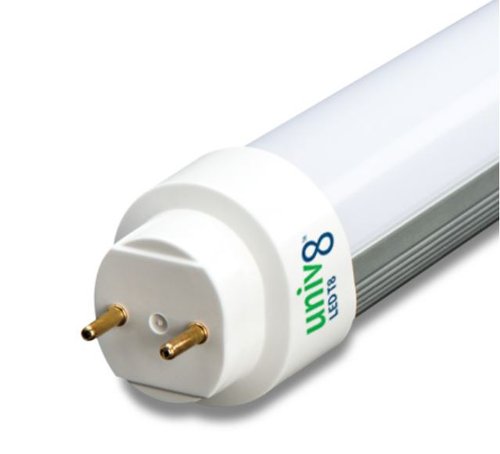 Forest Lighting 2ft 3500K 100-277V 8W UniV8 LED T8 Tube Light Bulb ...