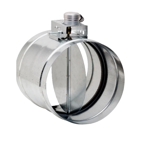Fantech 4-in Motorized Shut Off Damper for Circular Ducts, 24V (Fantech ...