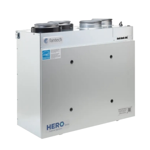 Fantech 110W Heat Recovery Ventilator Top Duct Connection, 176 CFM, 1 ...