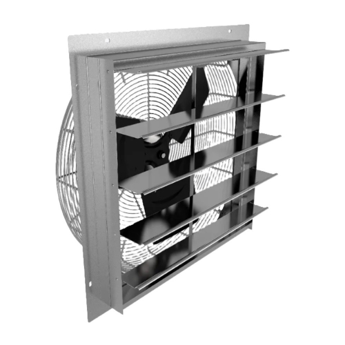 Fantech 18-in 153W Axial Shutter Wall Fan, 1820 CFM, 1075 RPM, 1 Phase ...