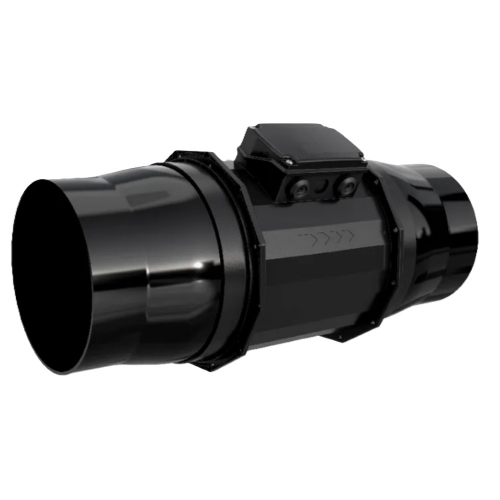 Fantech 6-in 64W EC Inline Vaneaxial Fan, 445 CFM, 4041 RPM, 60 Hz, 1 ...