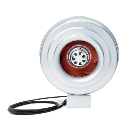 Fantech 8-in 80W ECS Metal Inline Centrifugal Fan w/ Cord, 428 CFM ...