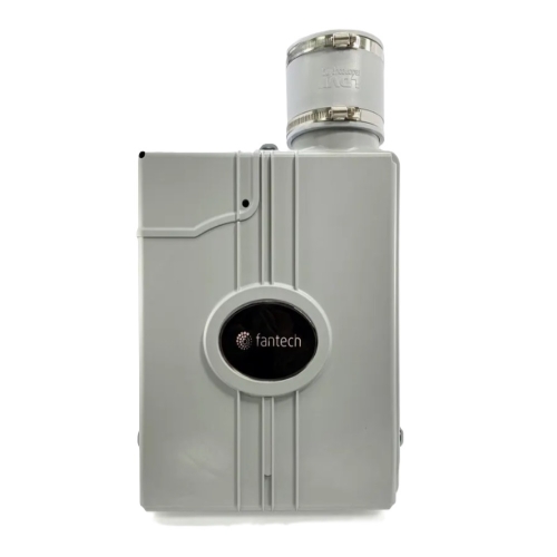 Fantech 87W AC Radon Inline Fan w/ 4-in PVC Pipe, 159 CFM, 2538 RPM ...